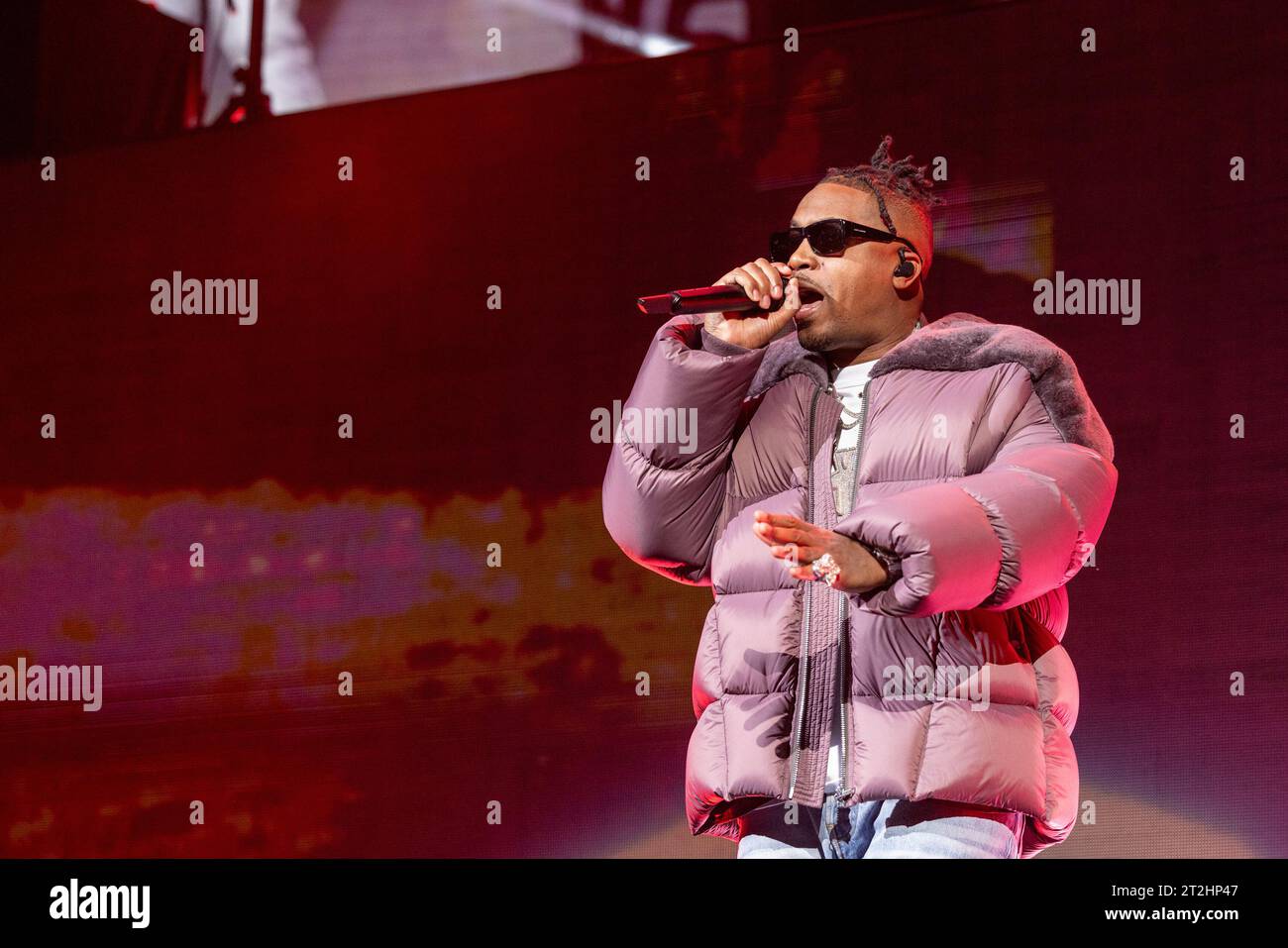Seattle, USA. 18th Oct, 2023. Rapper Nas (Nasir bin Olu Dara Jones ...