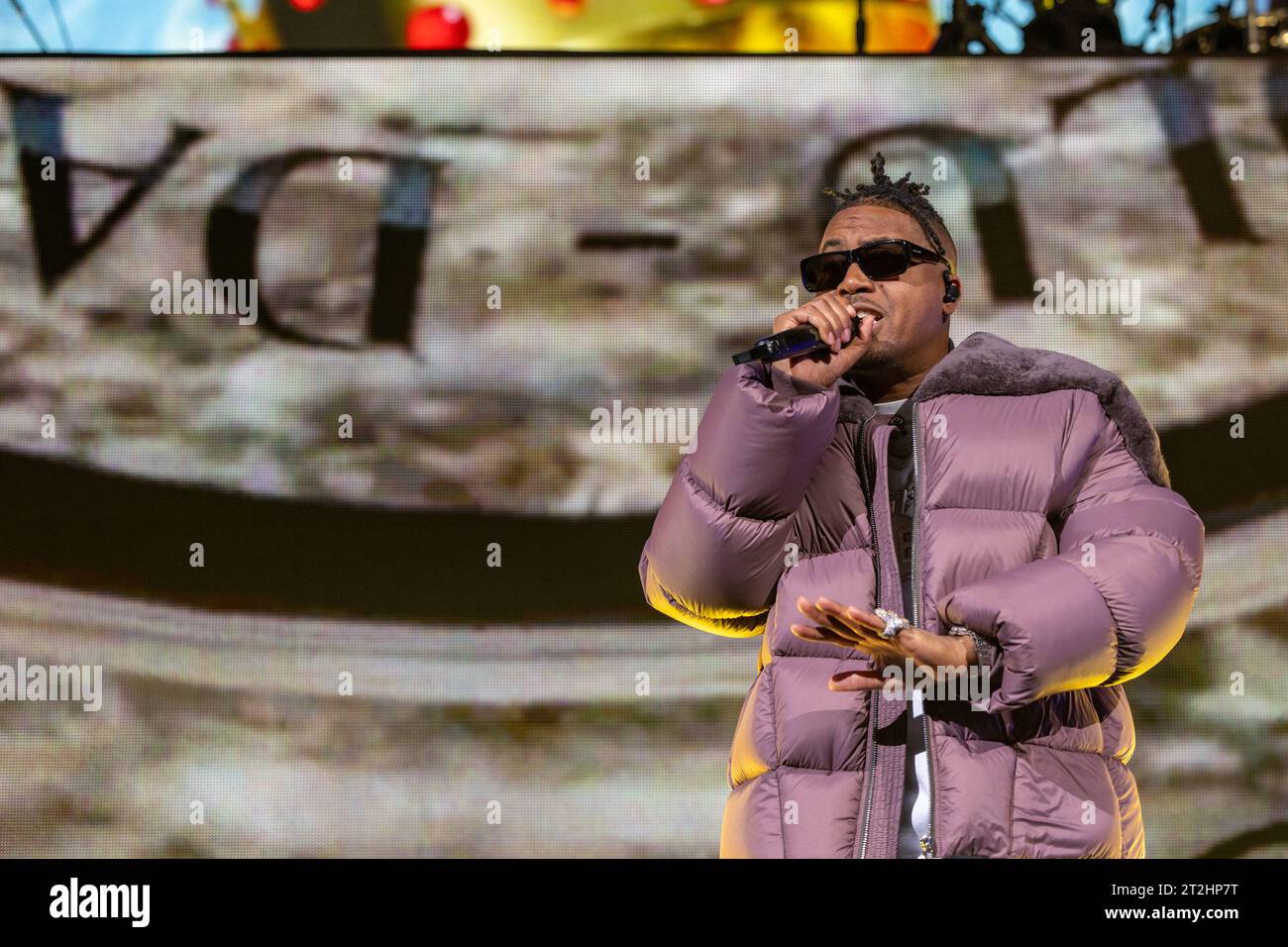 Seattle, USA. 18th Oct, 2023. Rapper Nas (Nasir bin Olu Dara Jones ...