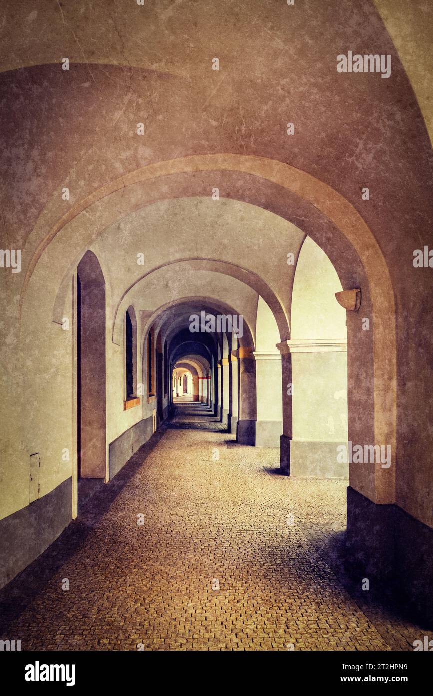 Arcade in Prague Stock Photo - Alamy