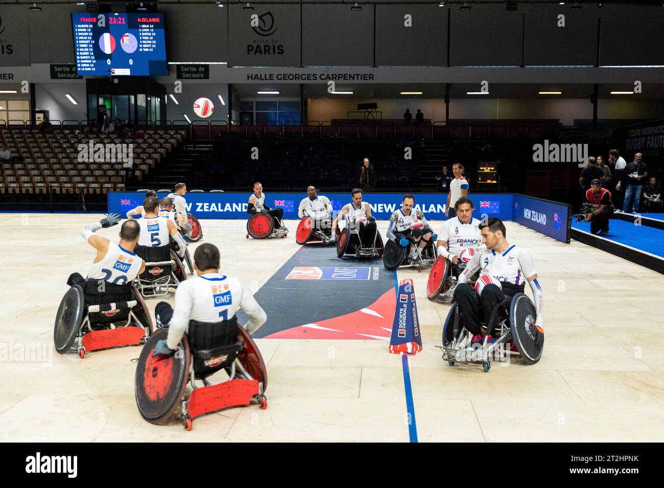 Paris, France. 19/10/2023, Team France during the International ...