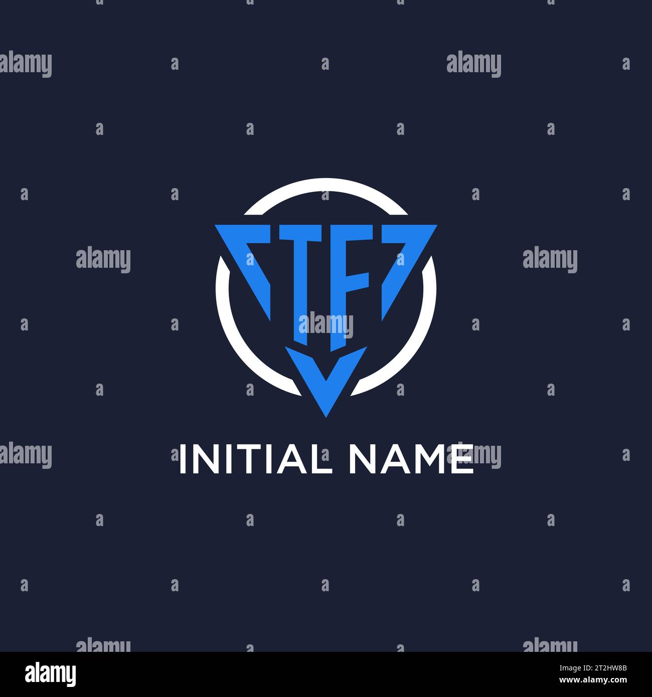 Tf initials logo hi-res stock photography and images - Alamy