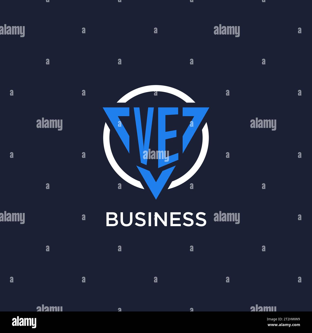 VE monogram logo with triangle shape and circle design vector Stock Vector Image & Art - Alamy