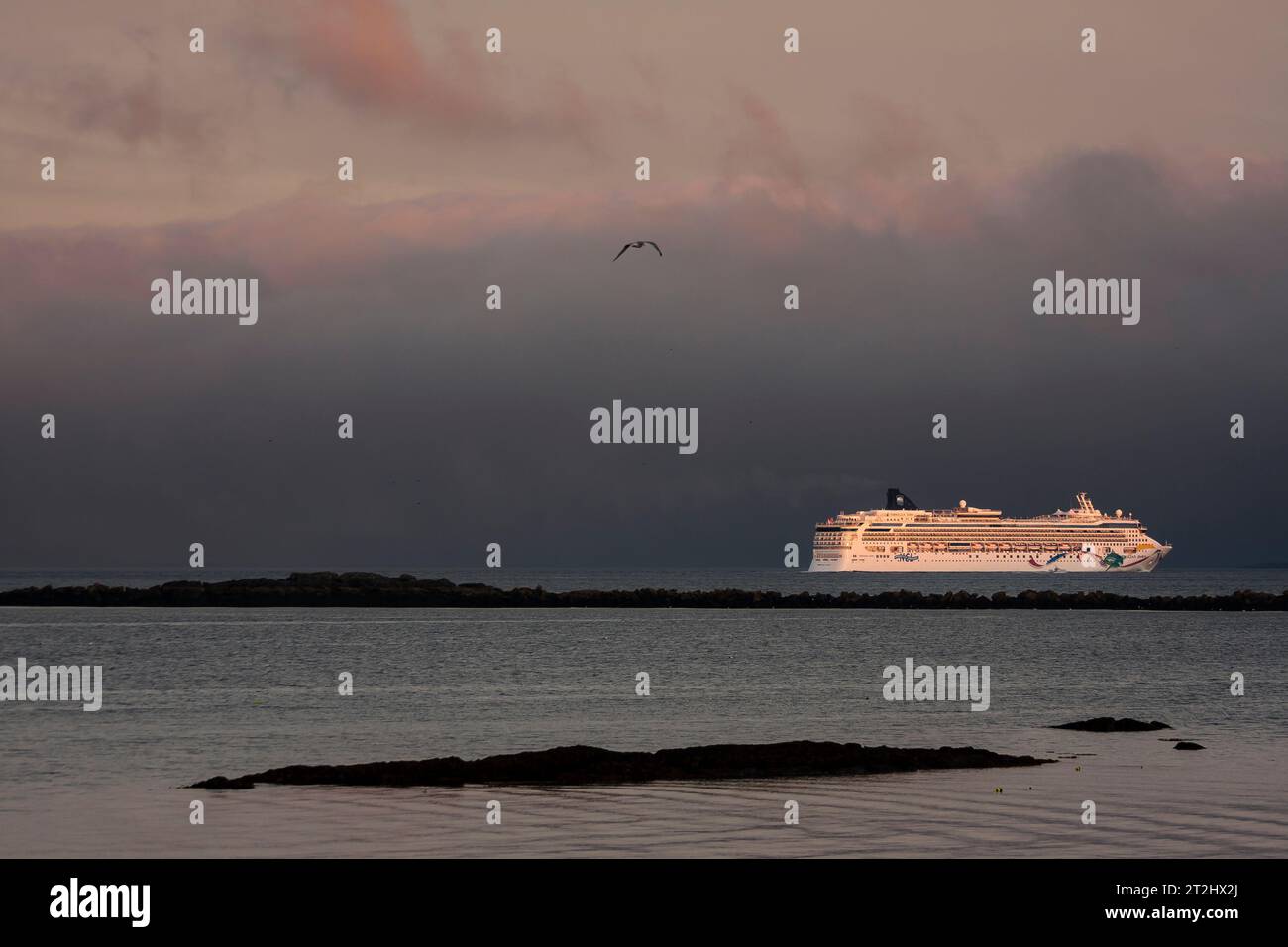 Caribbean Princess Cruse Ship Bar Harbor, Maine, USA Stock Photo - Alamy