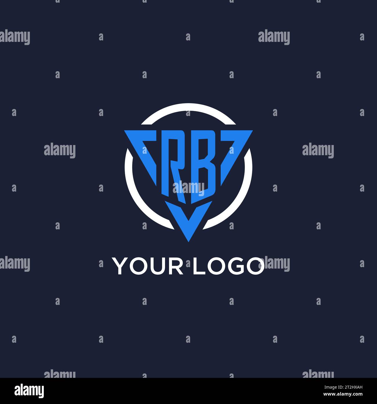 RB monogram logo with triangle shape and circle design vector Stock Vector Image & Art - Alamy