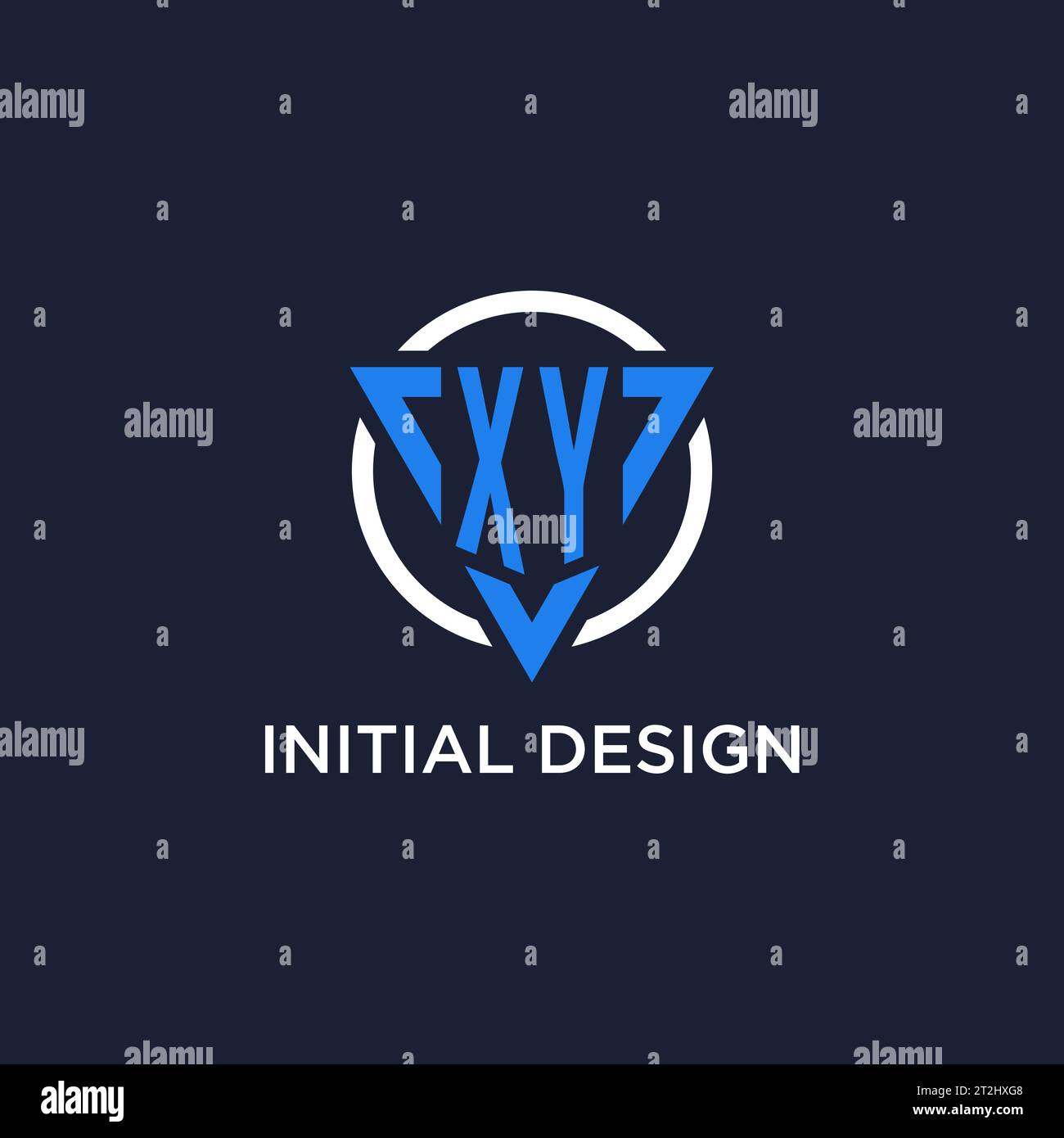 XY monogram logo with triangle shape and circle design vector Stock Vector Image & Art - Alamy
