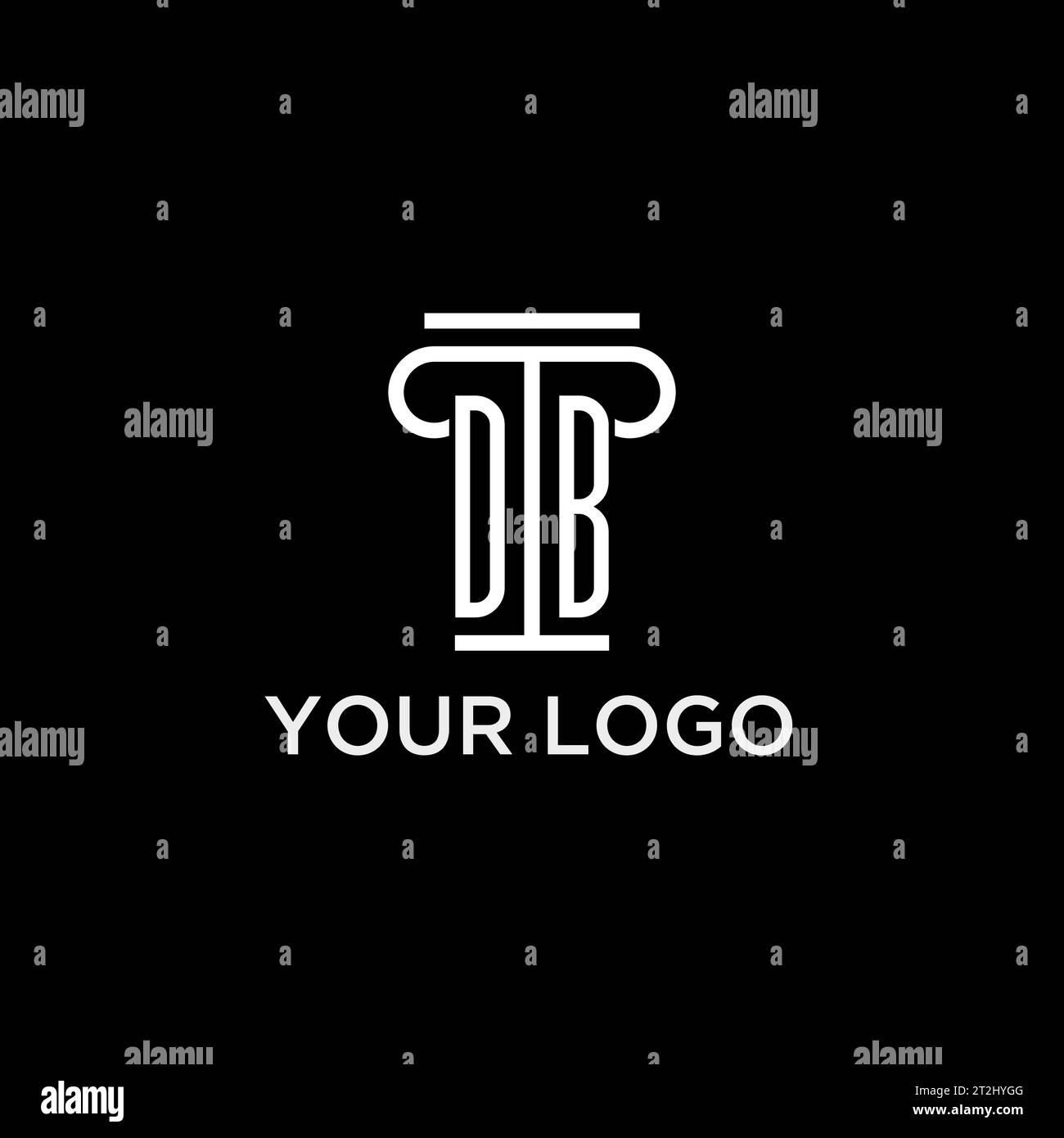 Db initial logo Black and White Stock Photos & Images - Alamy