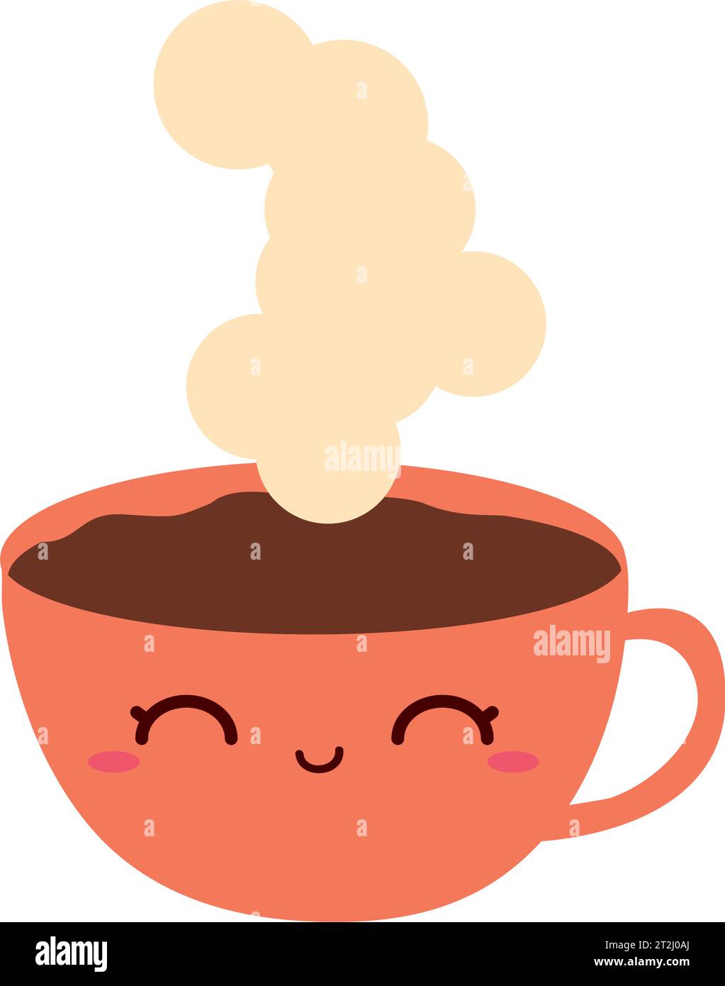 Autumn Kawaii Chocolate Cup Stock Vector Image And Art Alamy