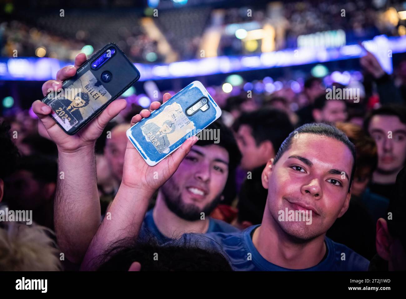 Buenos Aires, Argentina. 18th Oct, 2023. Supporters of the Liberty ...