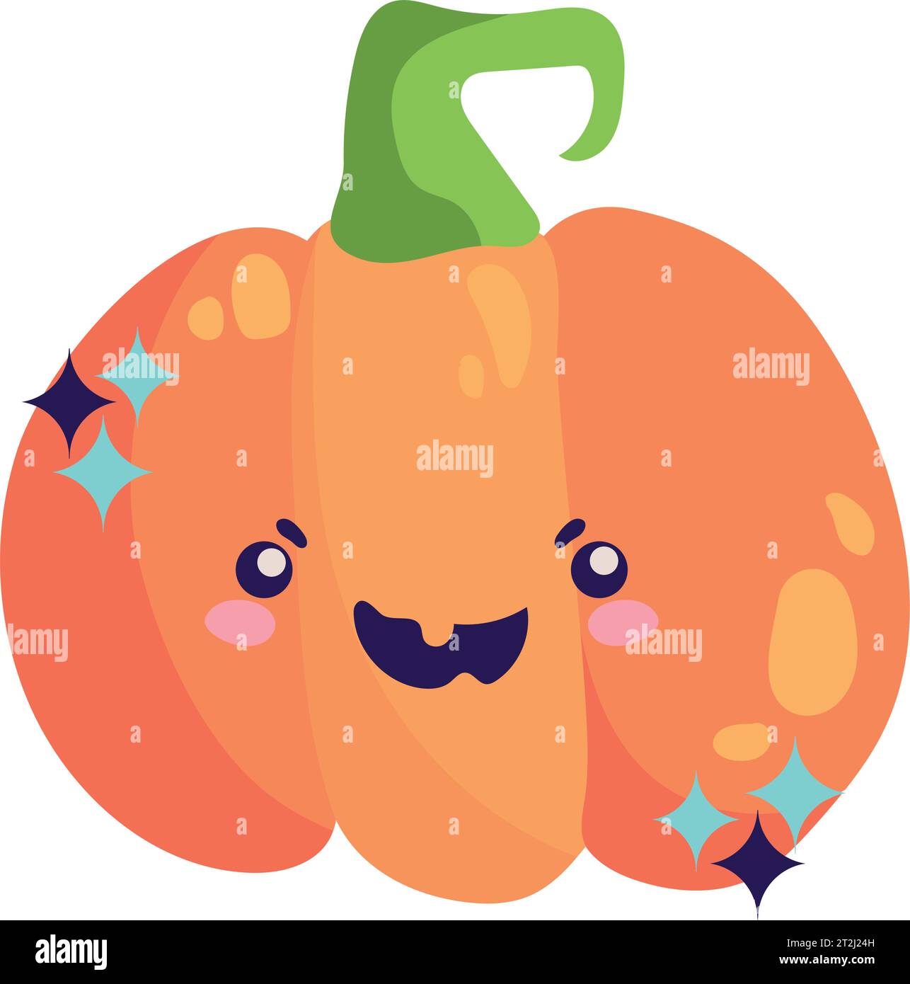 halloween kawaii pumpkin Stock Vector Image & Art - Alamy