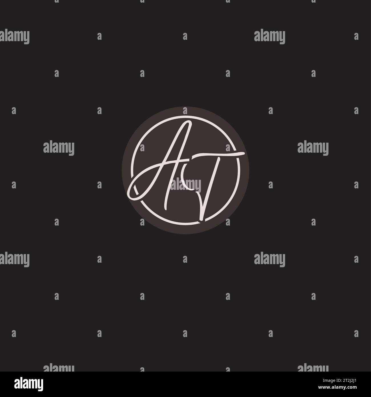Simple circle logos hi-res stock photography and images - Alamy
