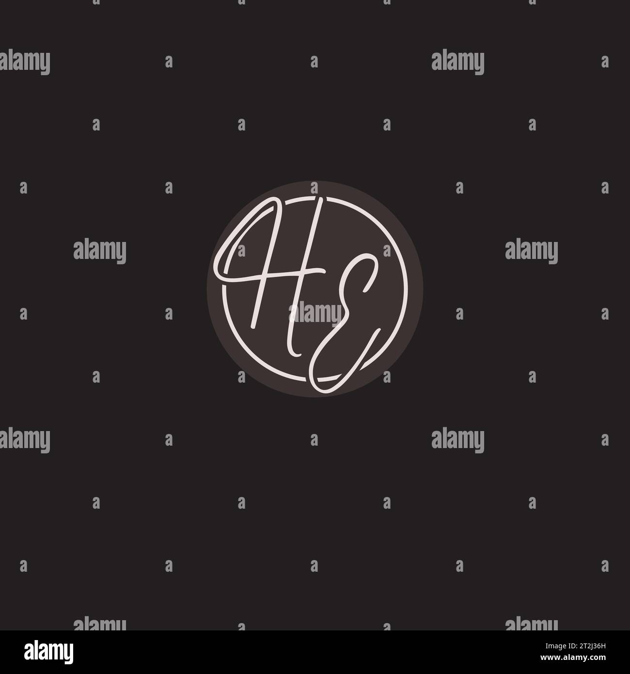 Simple circle logos hi-res stock photography and images - Alamy