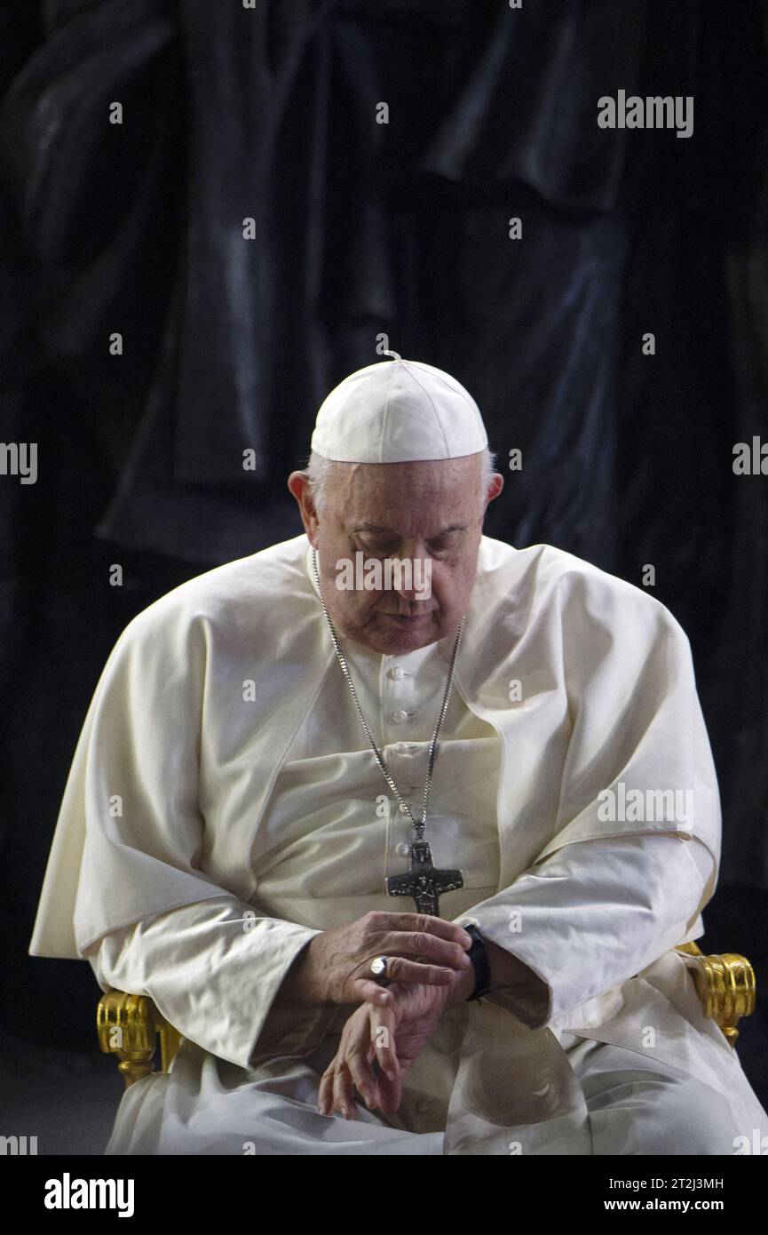 St. Peter's Square, Vatican on October 19, 2023. Pope Francis leads a ...