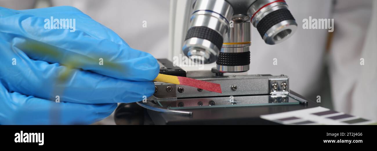 Paper under microscope hi-res stock photography and images - Alamy