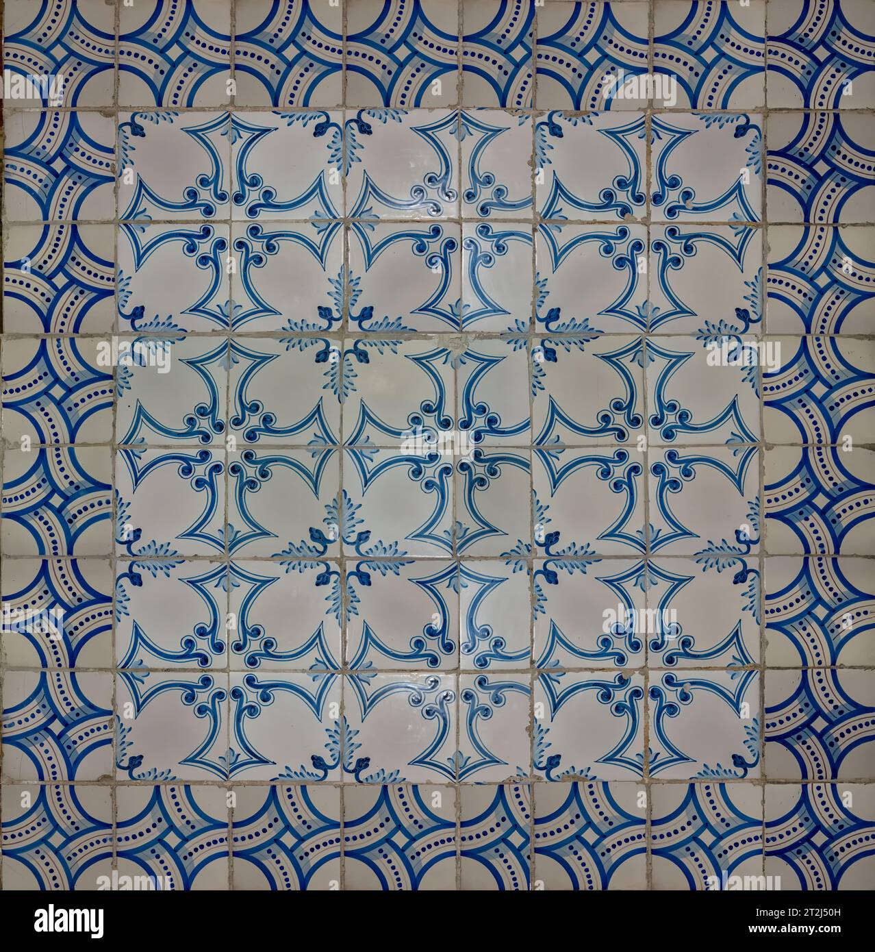 Ein Kerem, Israel - October 12, 2023: Floor tile inside the Church of ...