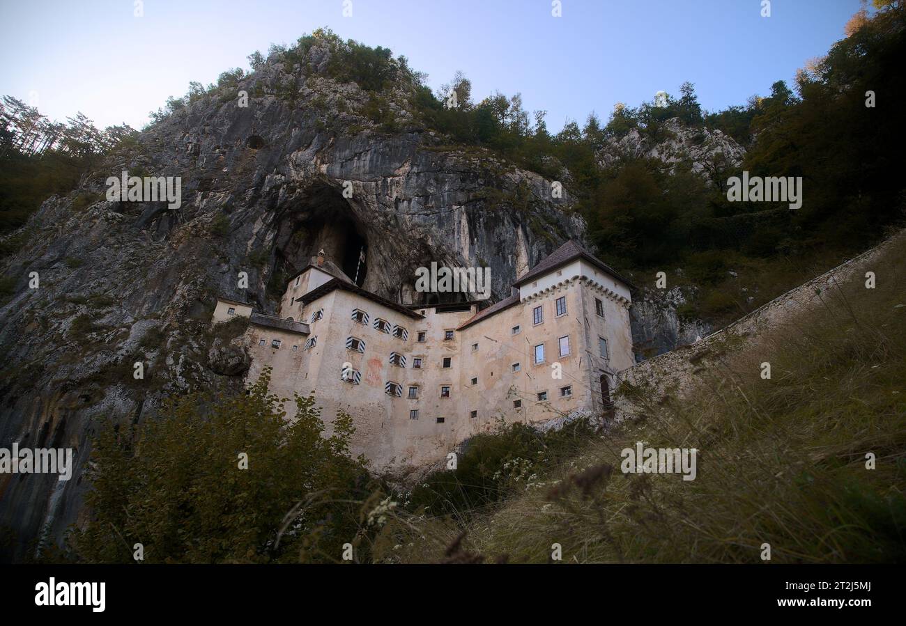 The Predjama cave castle in Slovenia Stock Photo - Alamy