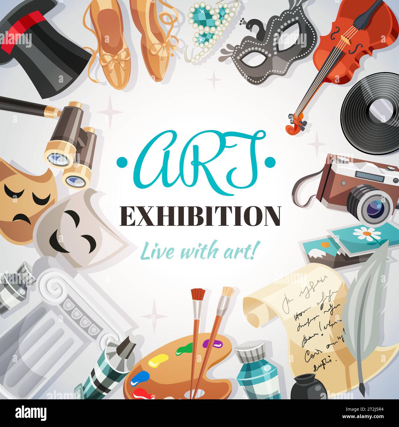 Exhibition lettering Stock Vector Images - Alamy