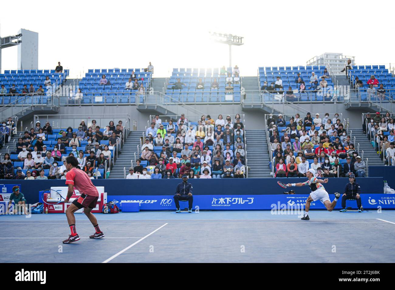 Ariake Coliseum, Tokyo, Japan. 19th Oct, 2023. Yosuke Watanuki & Sho ...