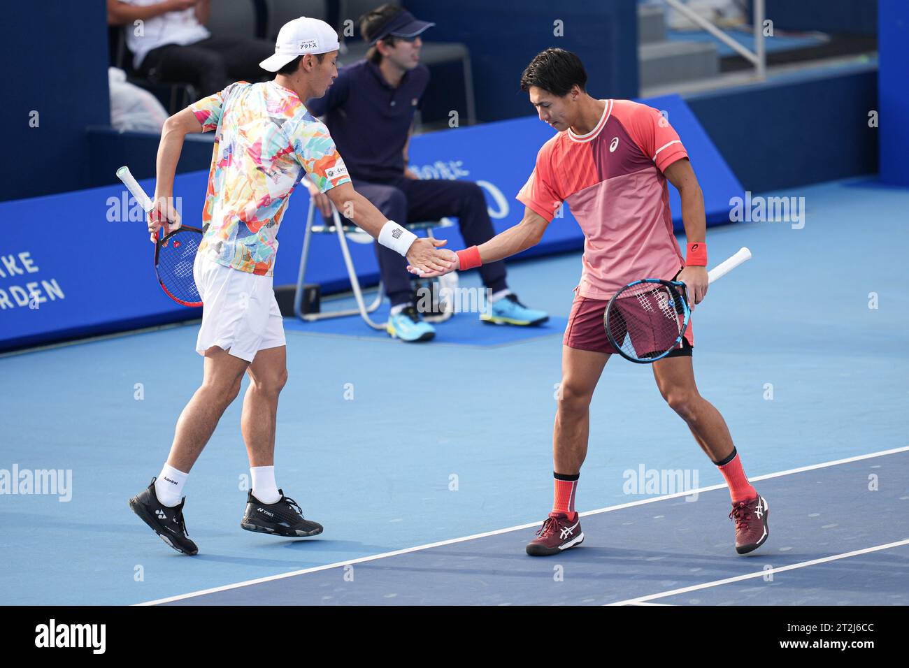Ariake Coliseum, Tokyo, Japan. 19th Oct, 2023. Yosuke Watanuki & Sho Shimabukuro (JPN), OCTOBER ...
