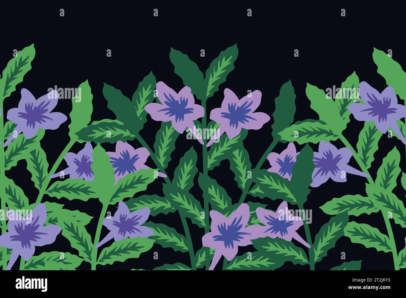 Violet ruellia flower Stock Vector Images - Alamy