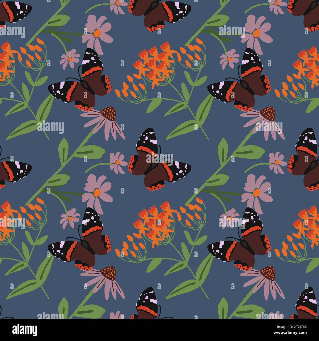 Red admiral butterfly butterflies Stock Vector Images - Alamy