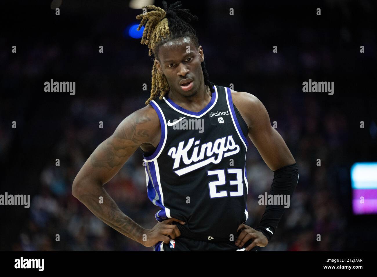 Sacramento, CA, USA. 19th Oct, 2023. Sacramento Kings guard Keon Ellis ...