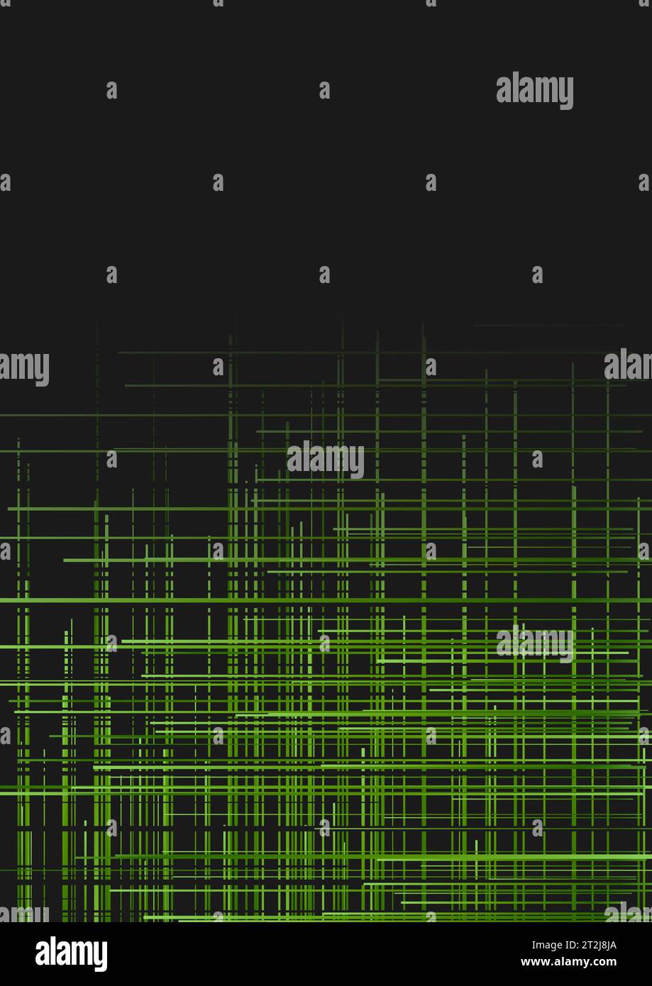 Green lines concept geometric technology background. Vector ...