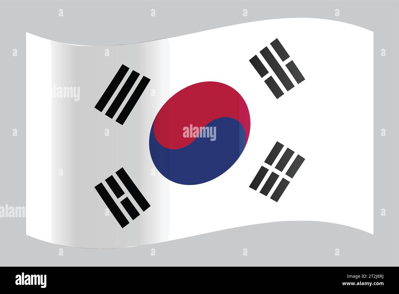 Vector image of the South Korea national flag Stock Vector Image & Art ...