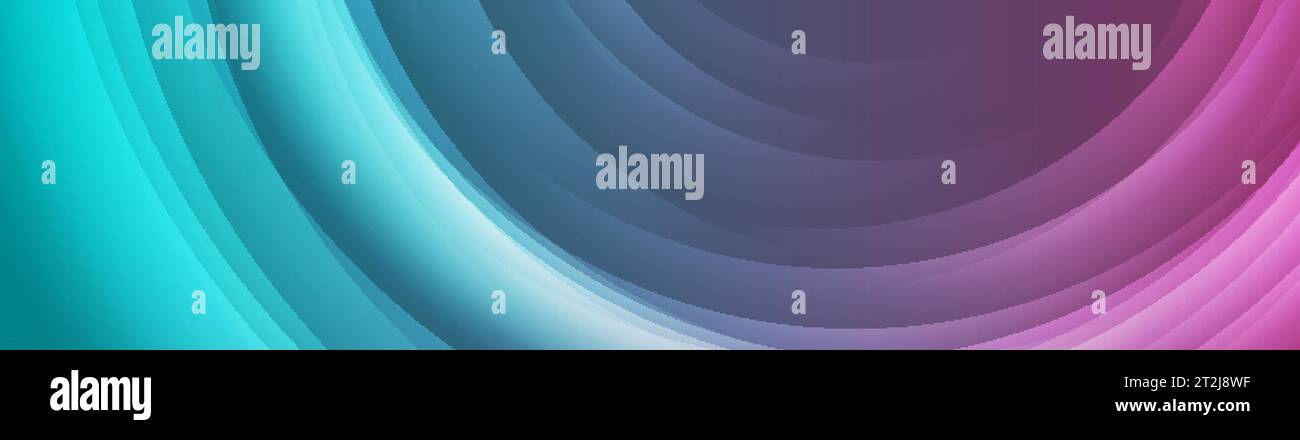 Smooth blurred violet and blue circles. Abstract tech futuristic elegant background. Vector ...