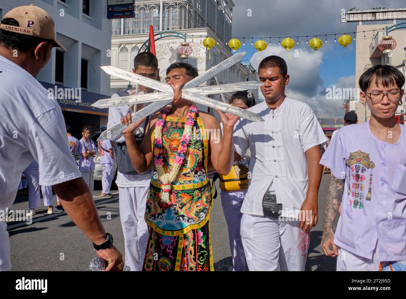 A procession during the Vegetarian Festival (Nine Emperor Gods Festival ...