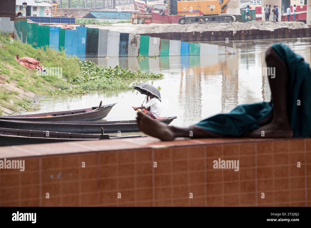 Gabtoli Amen Bazar is a bustling traditional boat station in Dhaka ...