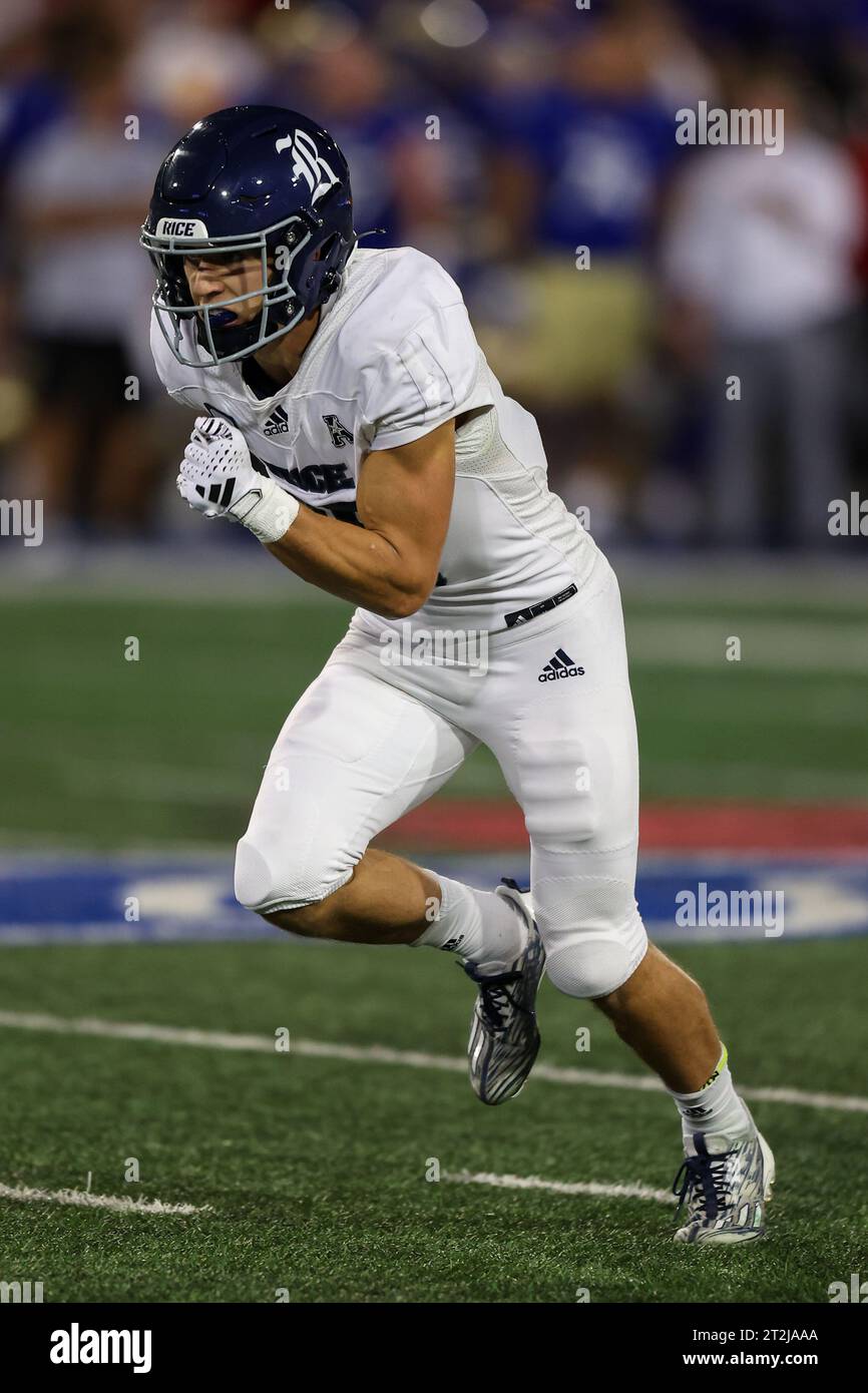 October 19, 2023: Rice wide receiver Luke McCaffrey #10 comes off the ...