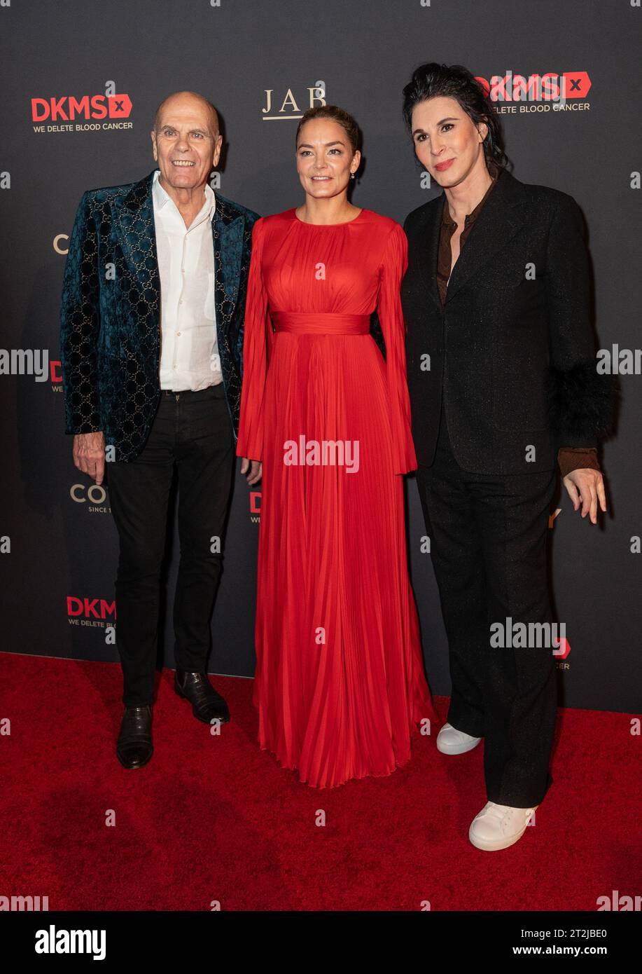 New York, USA. 19th Oct, 2023. Peter Harf, Katharina Harf and Sue Nabi ...