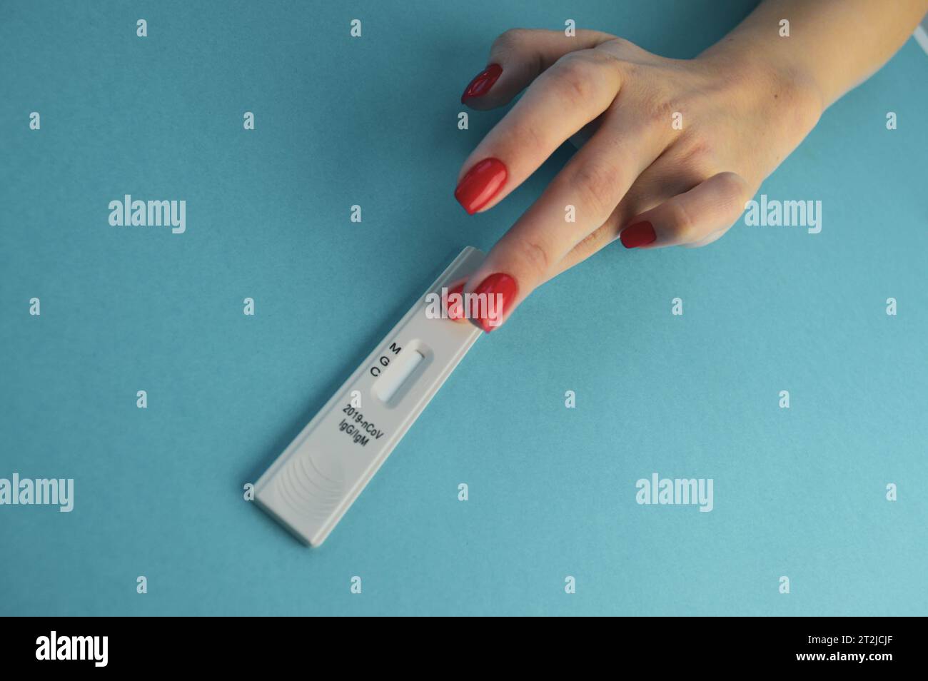 COVID-19 virus disease diagnostic,doctor holding Coronavirus test ...