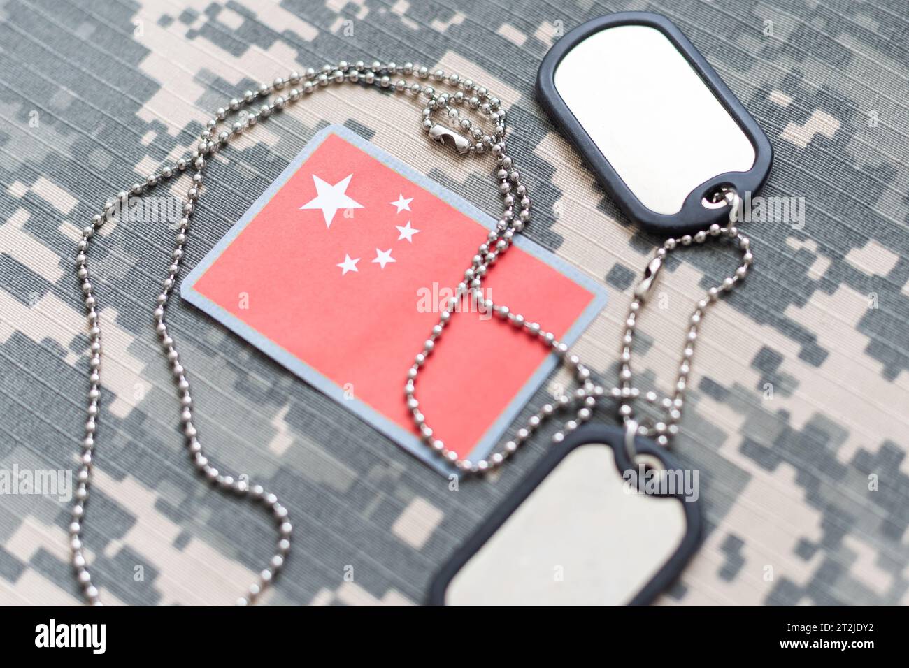 Flag of China on military uniform. Army, troops, soldiers. Collage ...