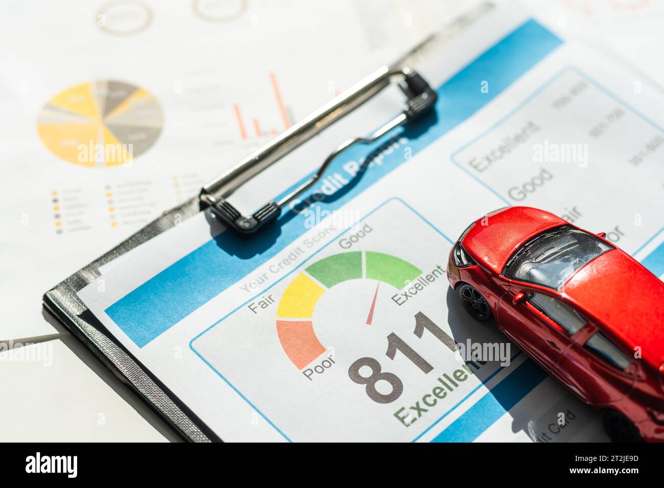 Car expenses calculate with notes and toy car Stock Photo - Alamy