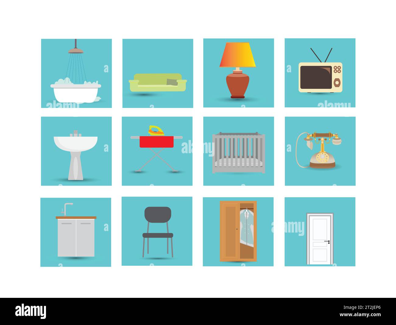 Old household Stock Vector Images - Alamy