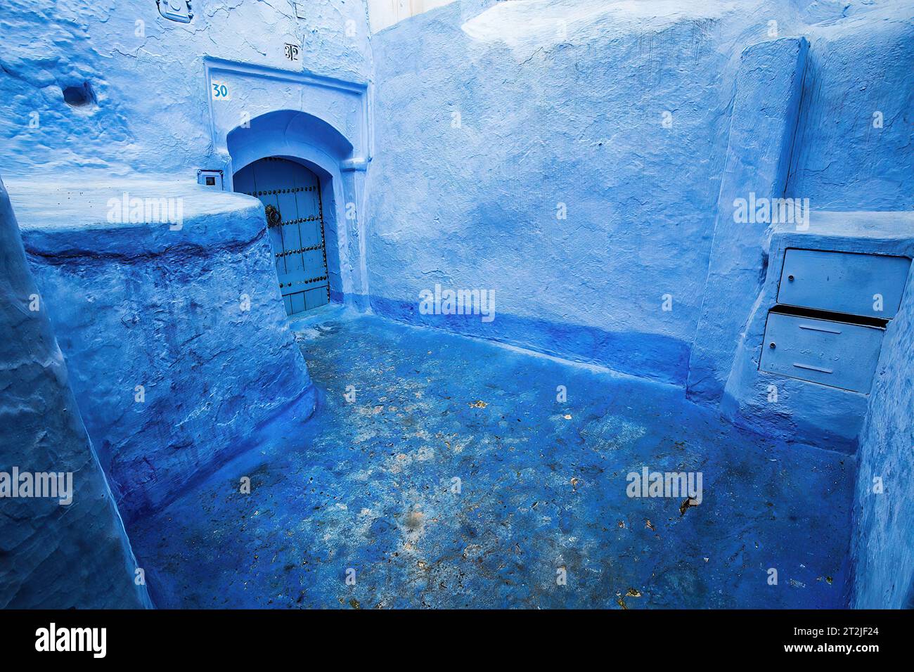A very blue place! Stock Photo - Alamy