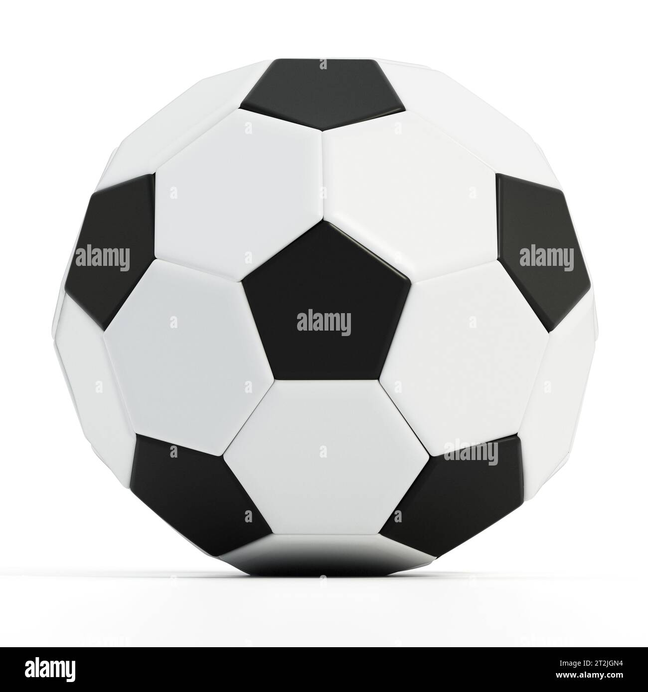 Low-poly stylized soccer ball isolated on white background. 3D ...