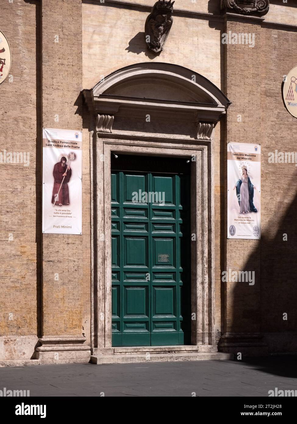 ROME, ITALY - SEPTEMBER 07, 2023: Entrance to the Basilica Church of ...