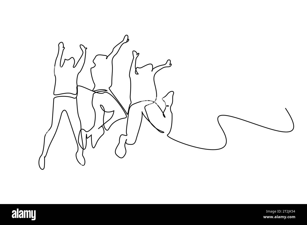 three people teenagers jumping in the air making love freedom vacation ...