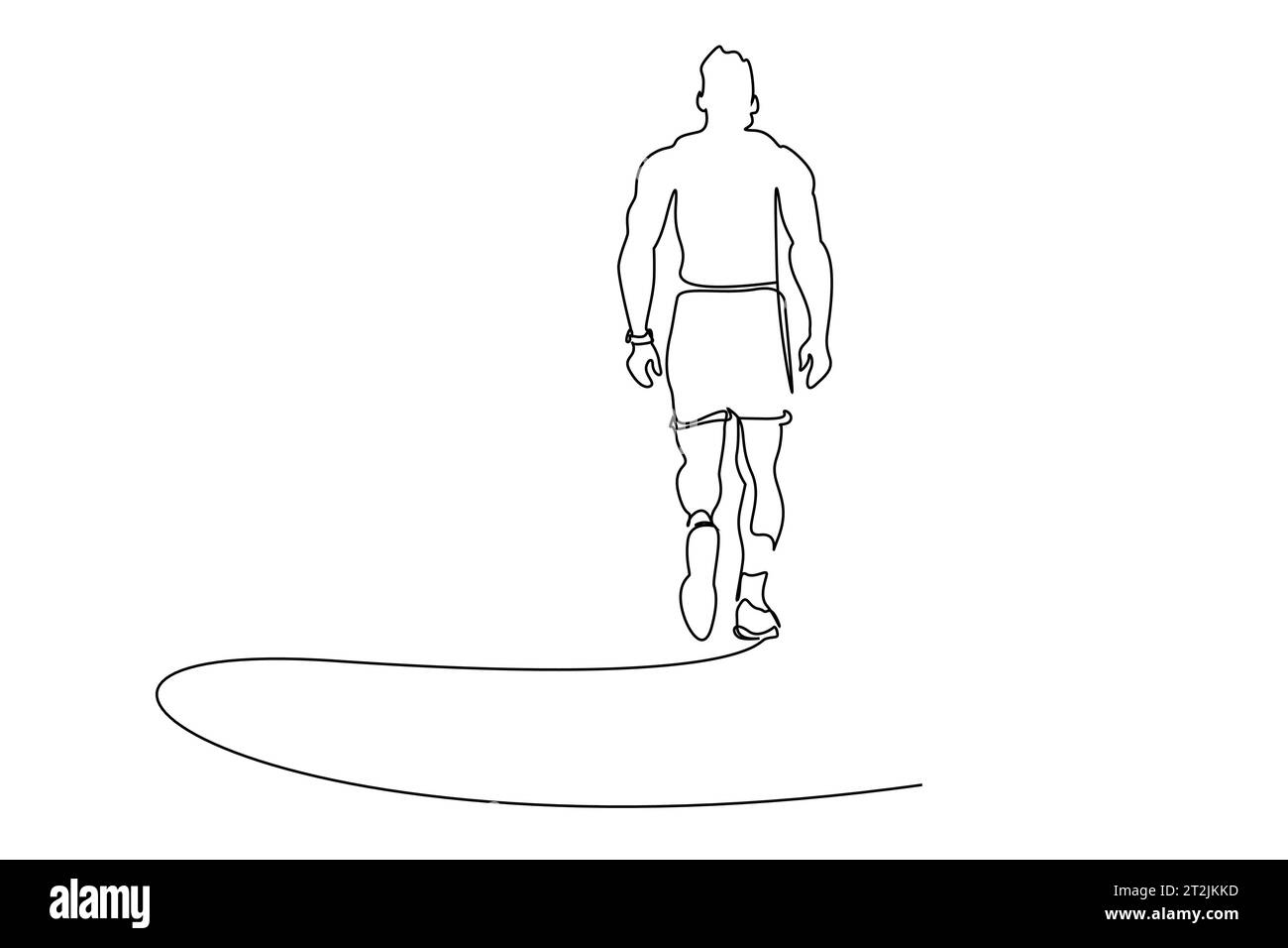 muscular athlete man walking outside running lifestyle active activity ...