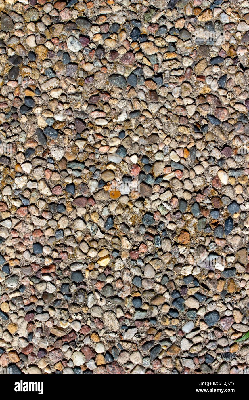 Full frame abstract macro texture background of an old aggregate ...
