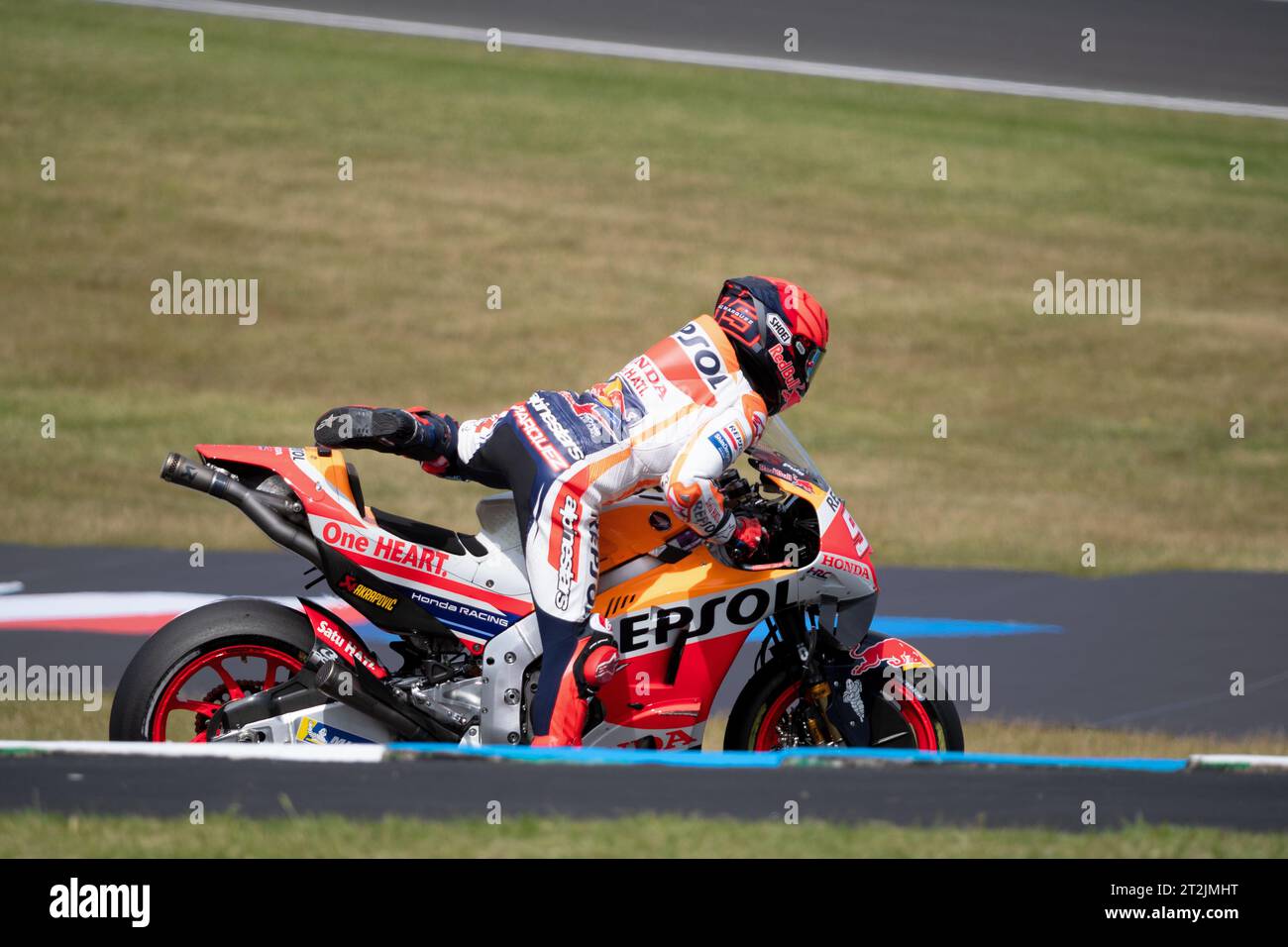 Melbourne, Australia, 20 October, 2023. Marc MARQUEZ of Spain on the Repsol Honda Team HONDA ...
