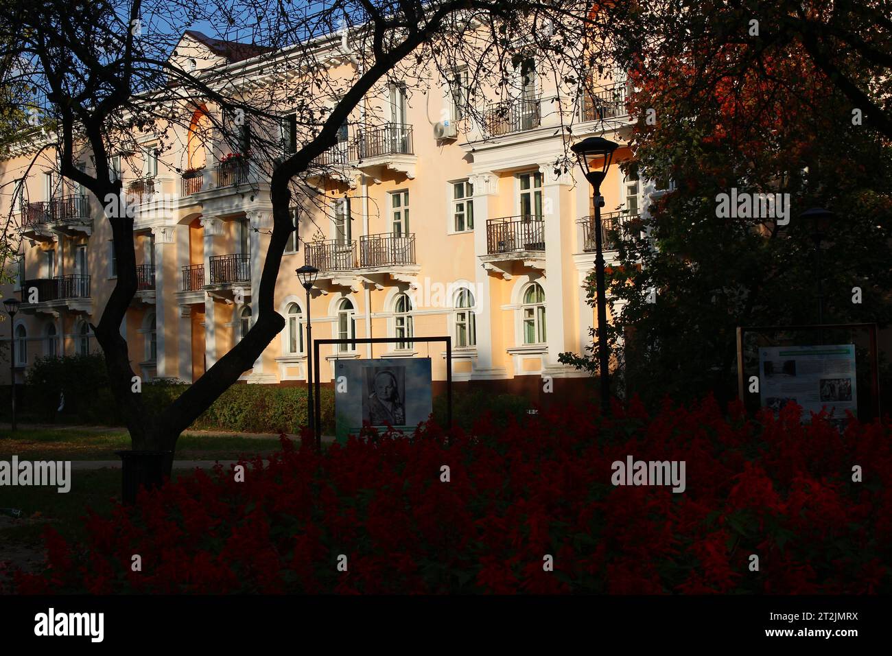 A residential building built in the 1950s during Soviet times ...