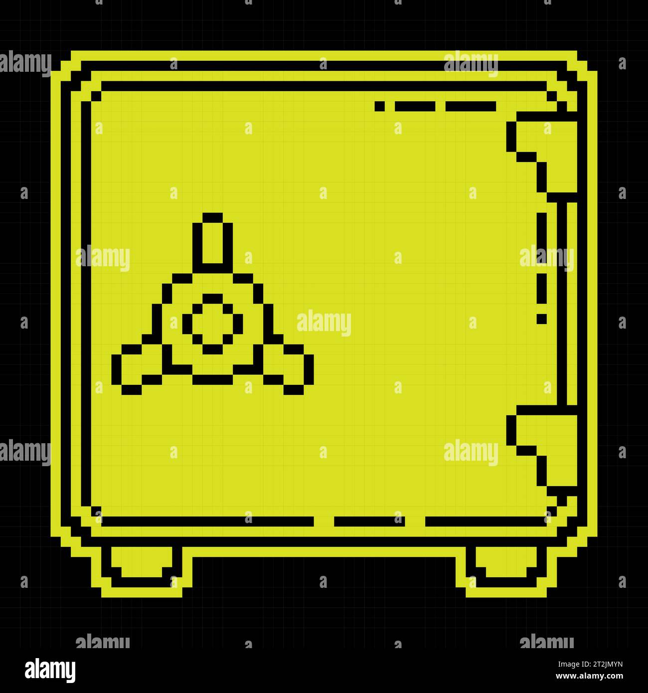 Linear icon, bank vault for storing money, jewelry and securities ...