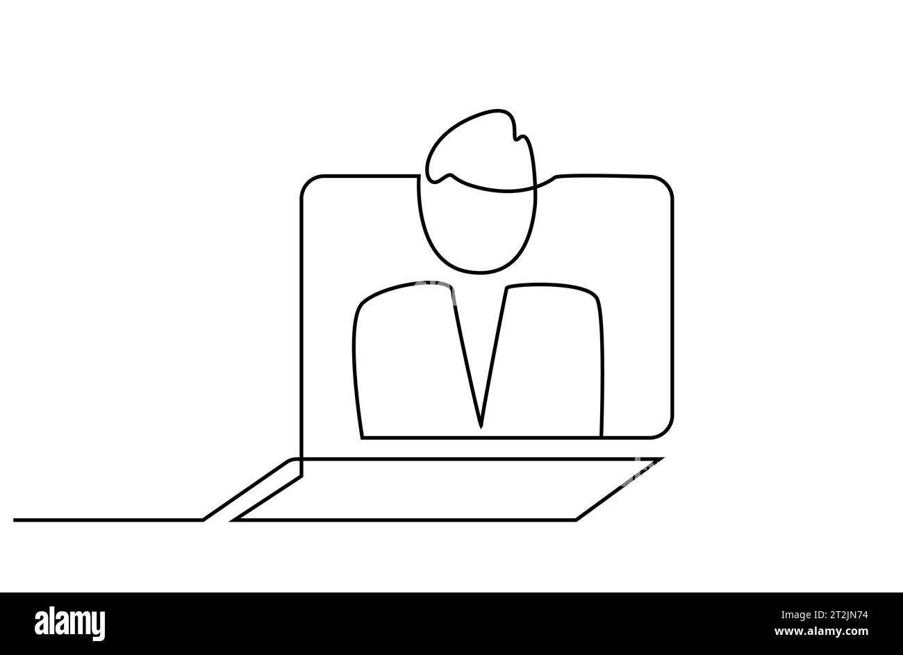 laptop computer online service helping human inside computer business ...