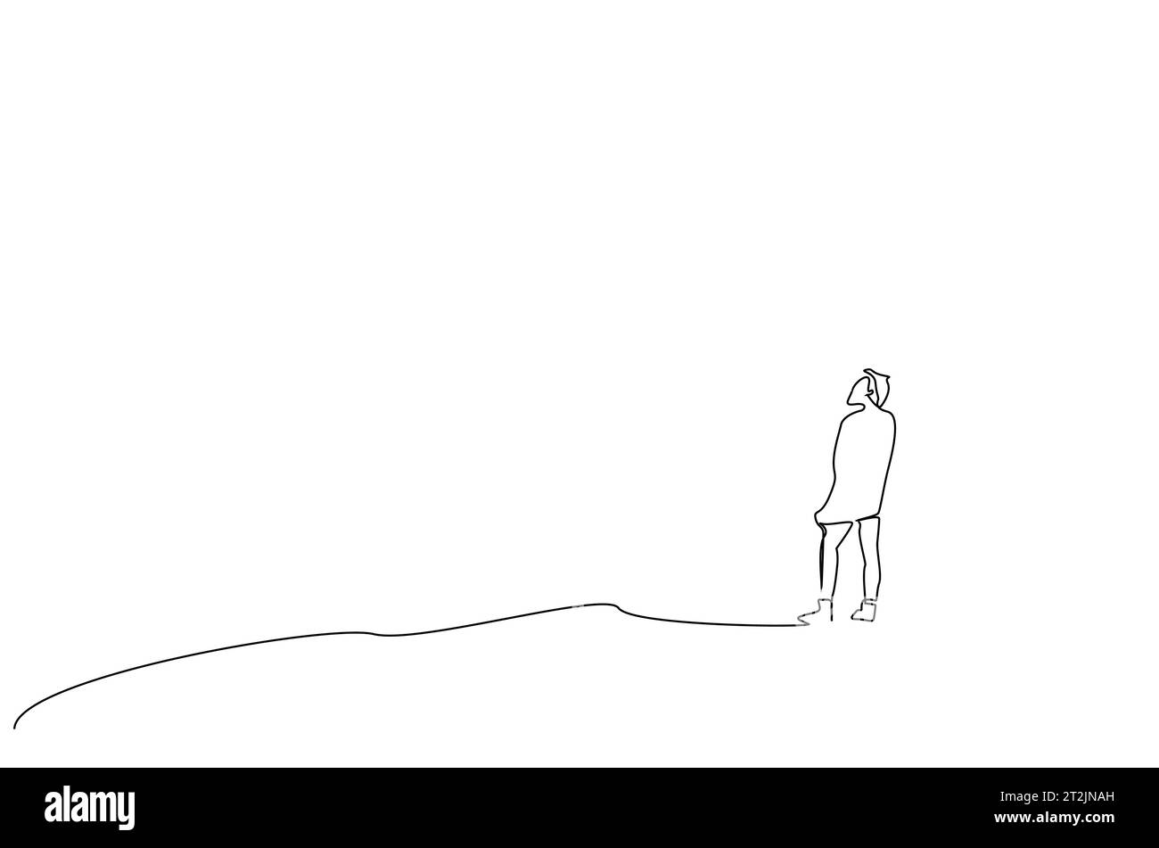 Man Walking Away Silhouette