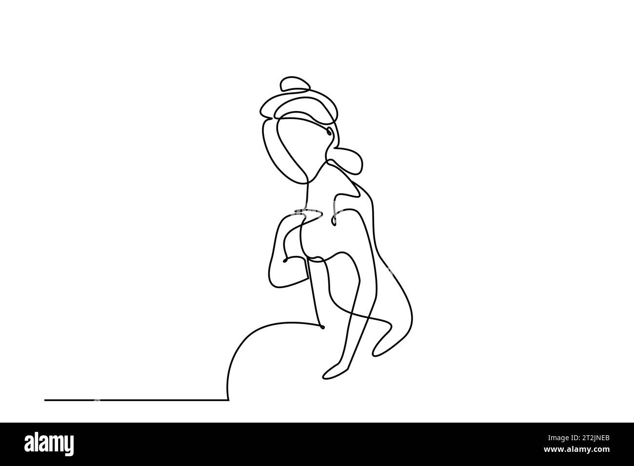 majestic beautiful woman dress marriage pose line art Stock Vector ...