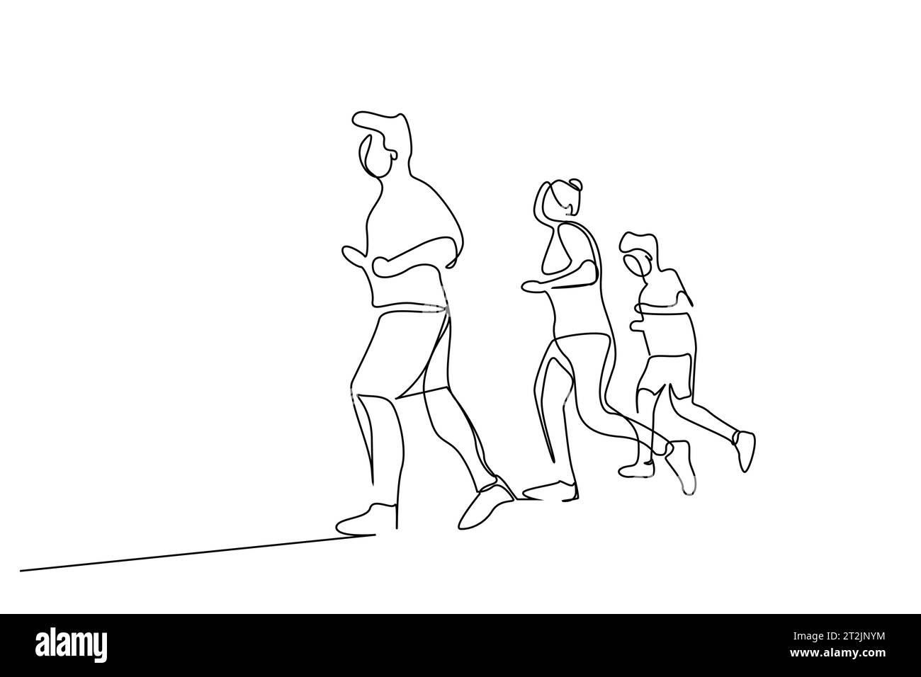 people running together doing sports outside marathon lifestyle line ...