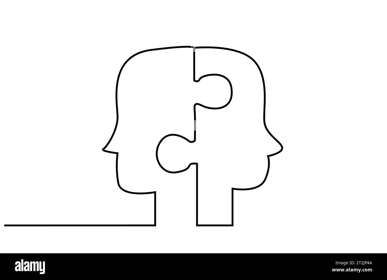 Two cartoon heads Cut Out Stock Images & Pictures - Alamy